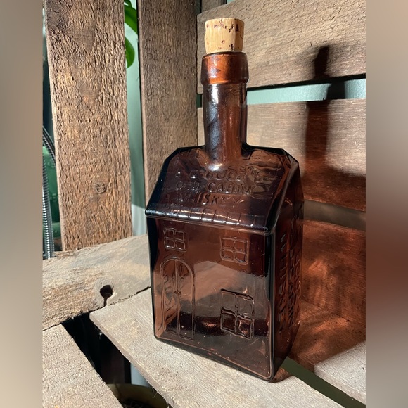 Wheaton | Dining | Vintage Wheaton Eg Boozs Old Cabin Whiskey Bottle 84 ...